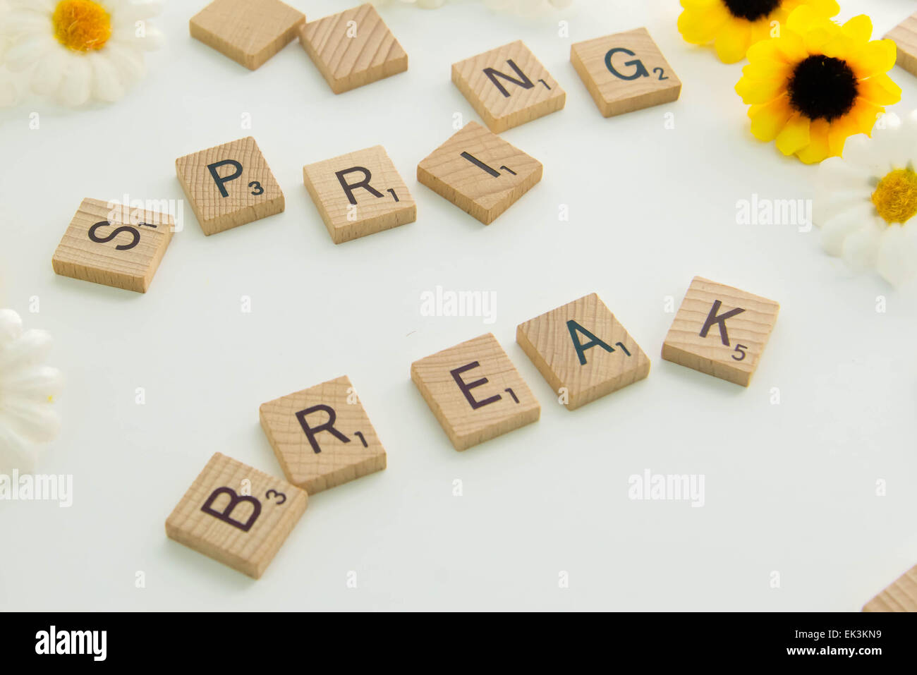 December 19, 2014: Houston, TX, USA - Scrabble word game wood tiles ...