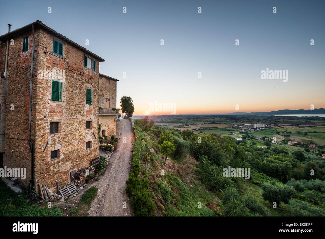 An Italian village scene Stock Photo - Alamy
