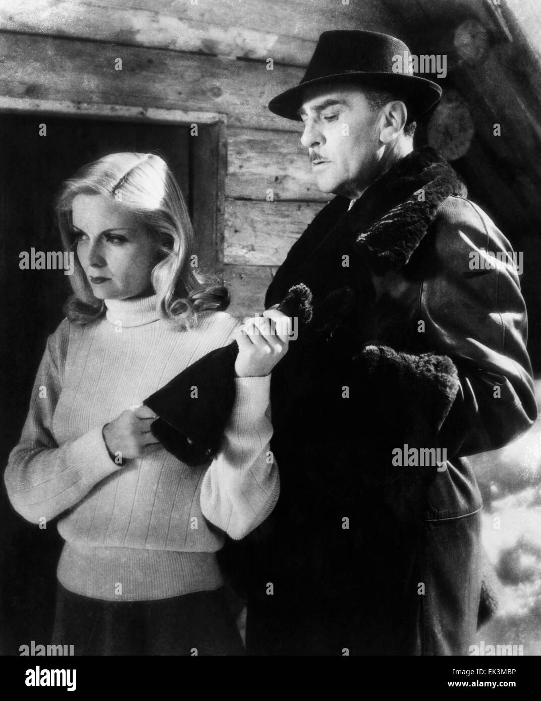 Madeleine Sologne, Jean Murat, on-set of the Film "Love Eternal" (aka L ...