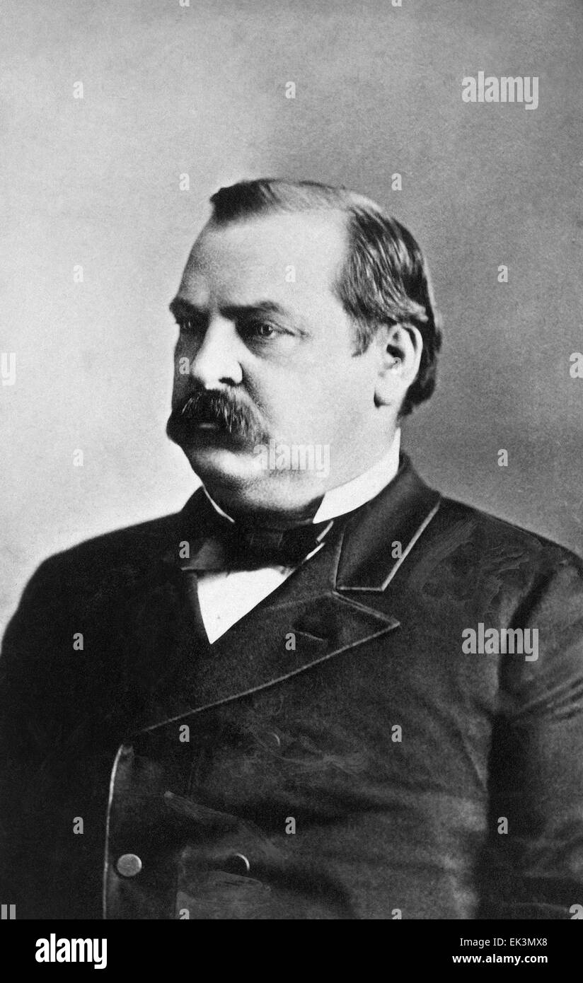 U.S. President Grover Cleveland, Portrait, 1888 Stock Photo - Alamy