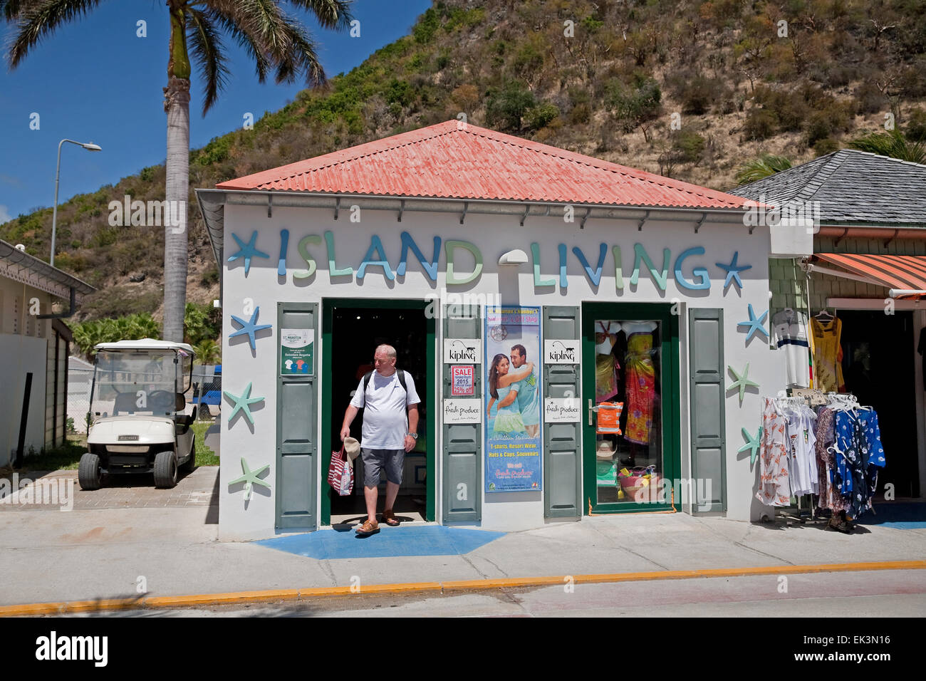 Island living store in St Maarten Stock Photo - Alamy