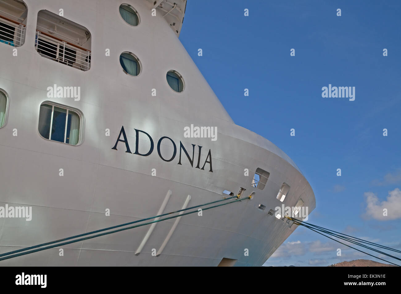 Adonia docked in St Maarten in the Caribbean Stock Photo - Alamy