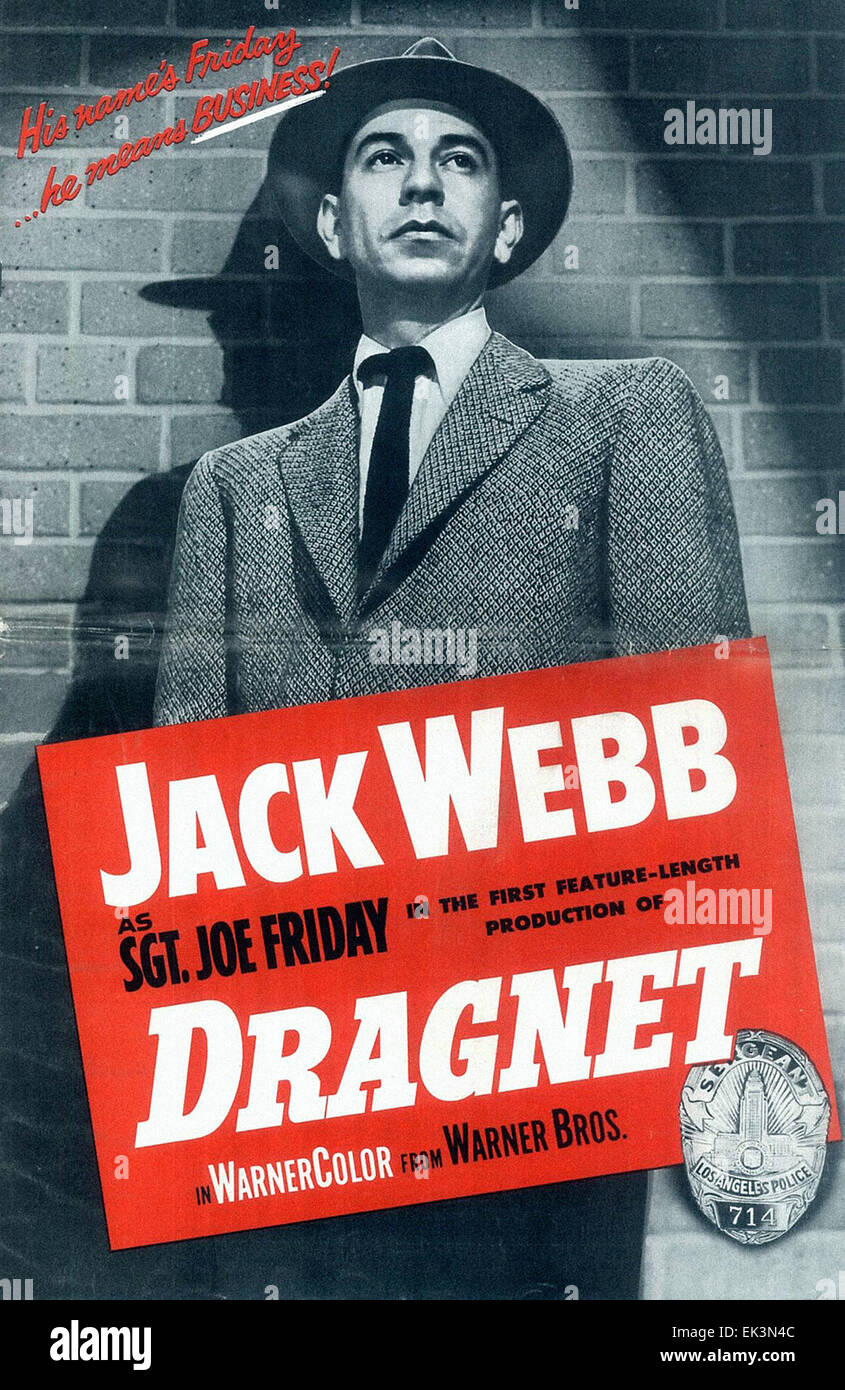Dragnet - Movie Poster Stock Photo - Alamy