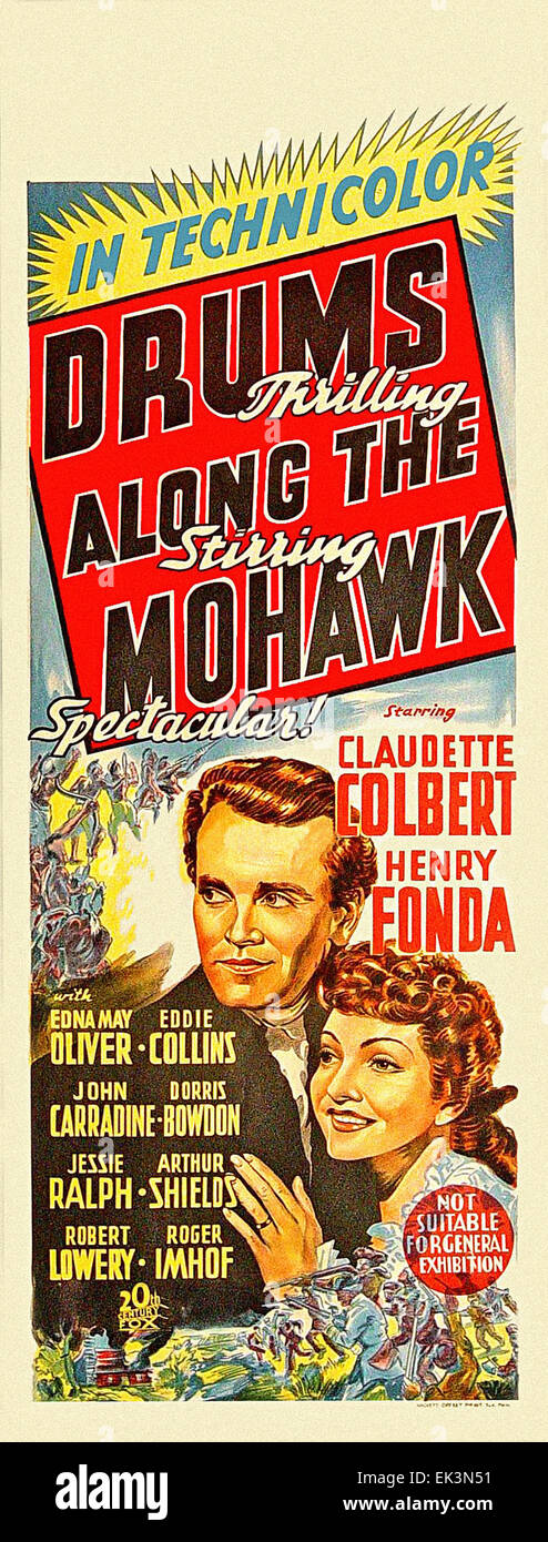 Drums along the mohawk movie poster hi-res stock photography and images ...