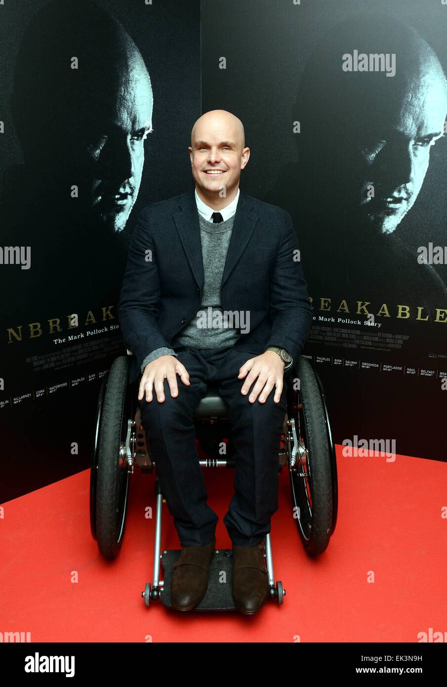 Guests including director Ross Whitaker, Mark Pollock & his fiancee ...