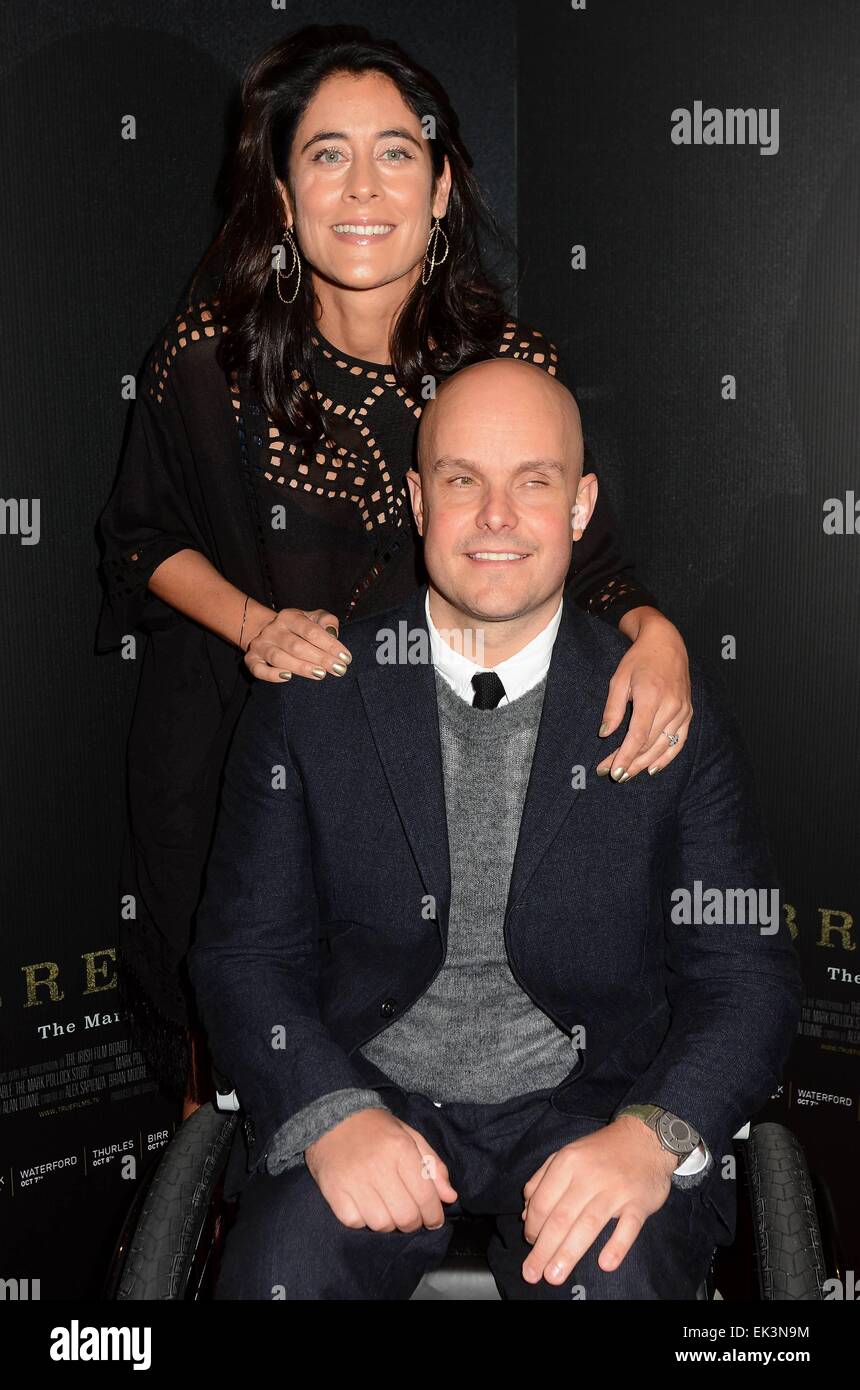 Guests including director Ross Whitaker, Mark Pollock & his fiancee ...