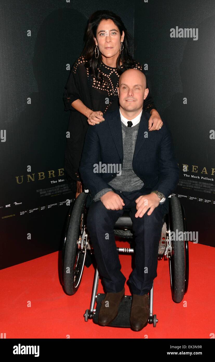 Guests including director Ross Whitaker, Mark Pollock & his fiancee ...