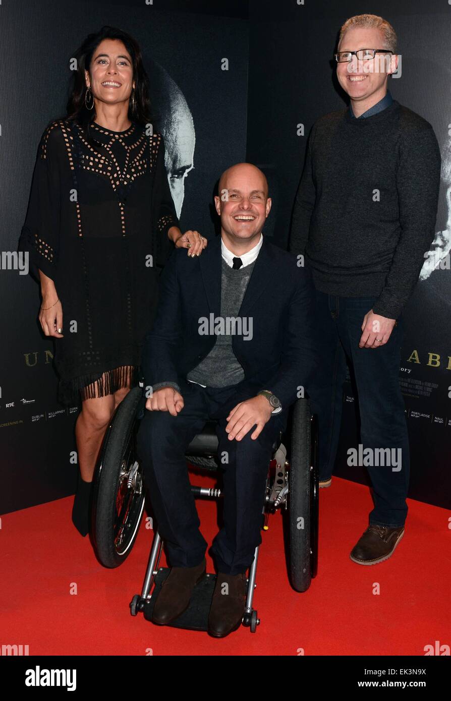 Guests including director Ross Whitaker, Mark Pollock & his fiancee ...