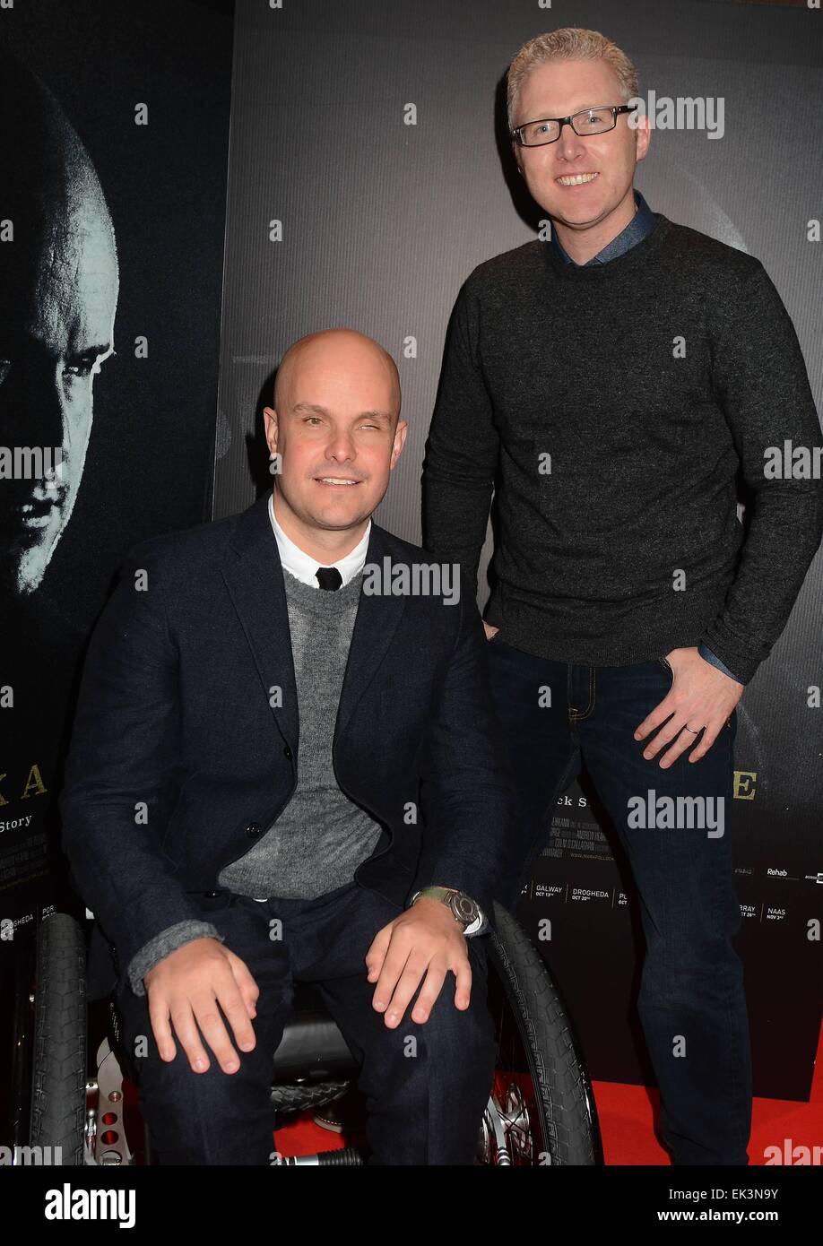 Guests including director Ross Whitaker, Mark Pollock & his fiancee ...