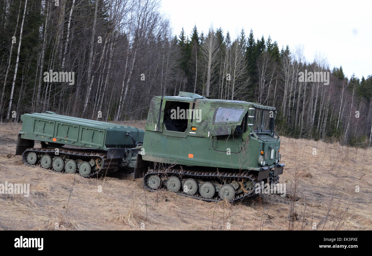 A Finnish made army machine SISU for moving soldiers and goods in the ...