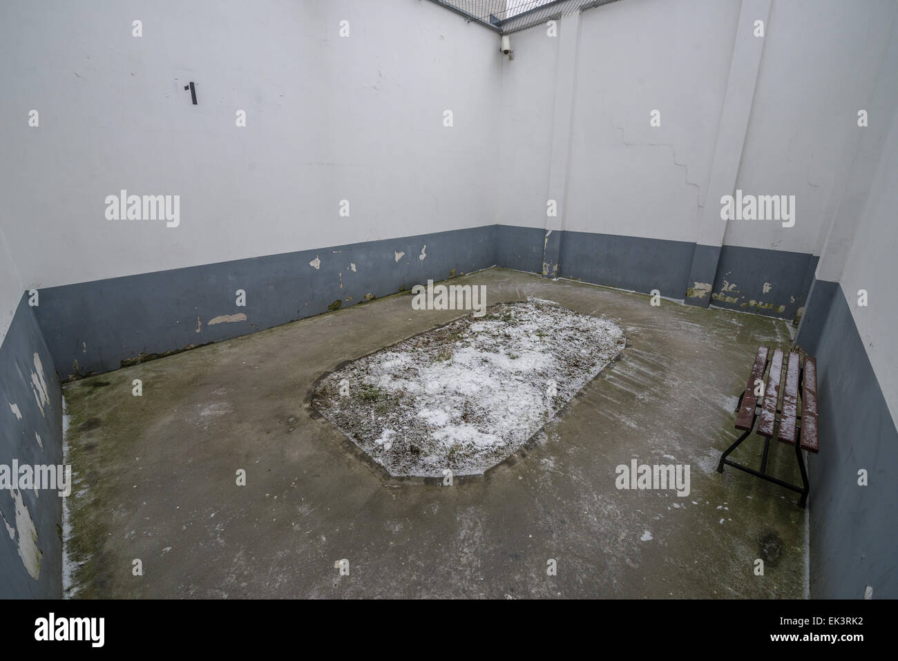 prison walking yard in Polish prison Stock Photo - Alamy