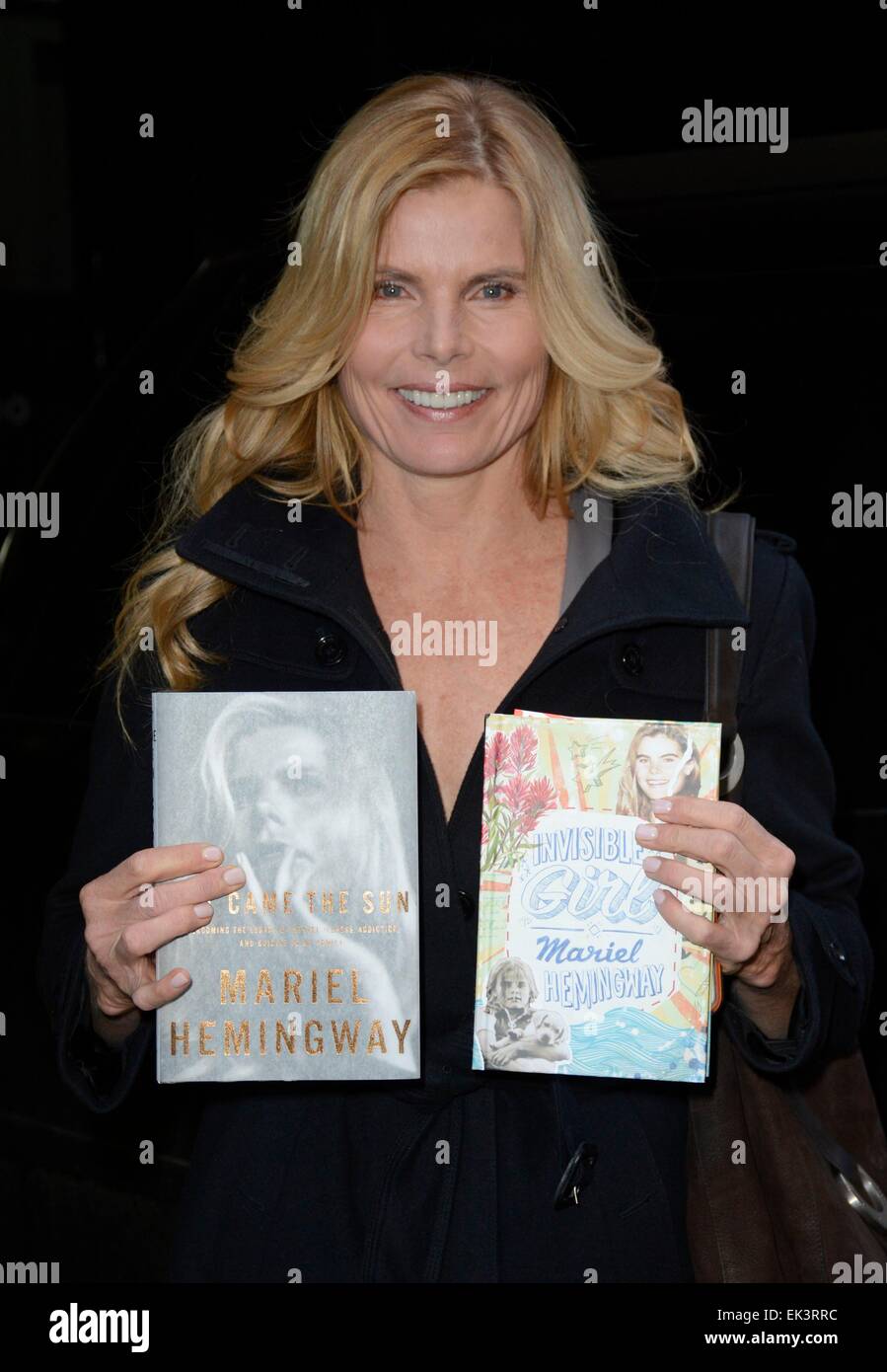 New York, NY, USA. 6th Apr, 2015. Mariel Hemingway out and about for ...