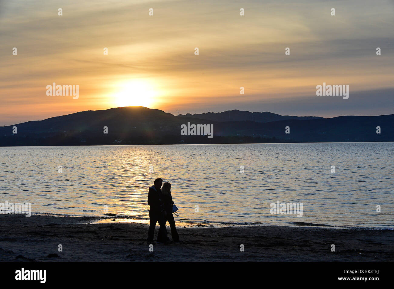 Lough Swilly, County Donegal, Ireland. 6th April, 2015. Ireland Weather ...