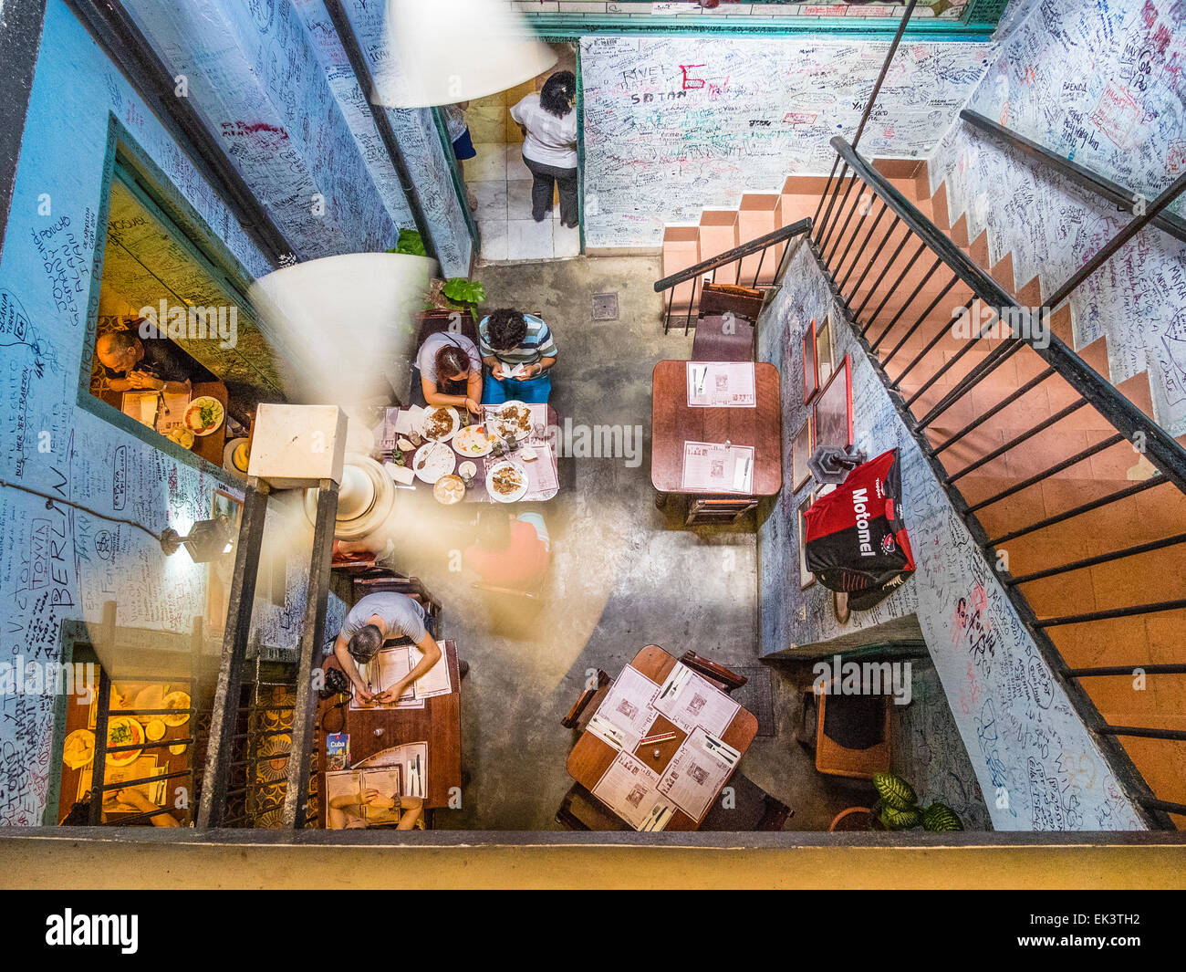 La Bodeguita del Medio restaurant in Havana is famous for the ...