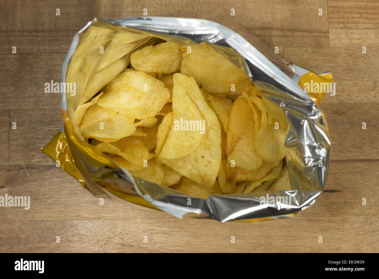 Potato Chips Bag Open