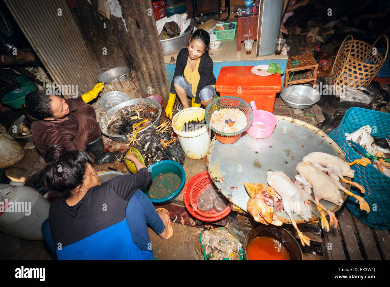 Covered Central Market in Kampot, Cambodia - Asia Stock Photo - Alamy