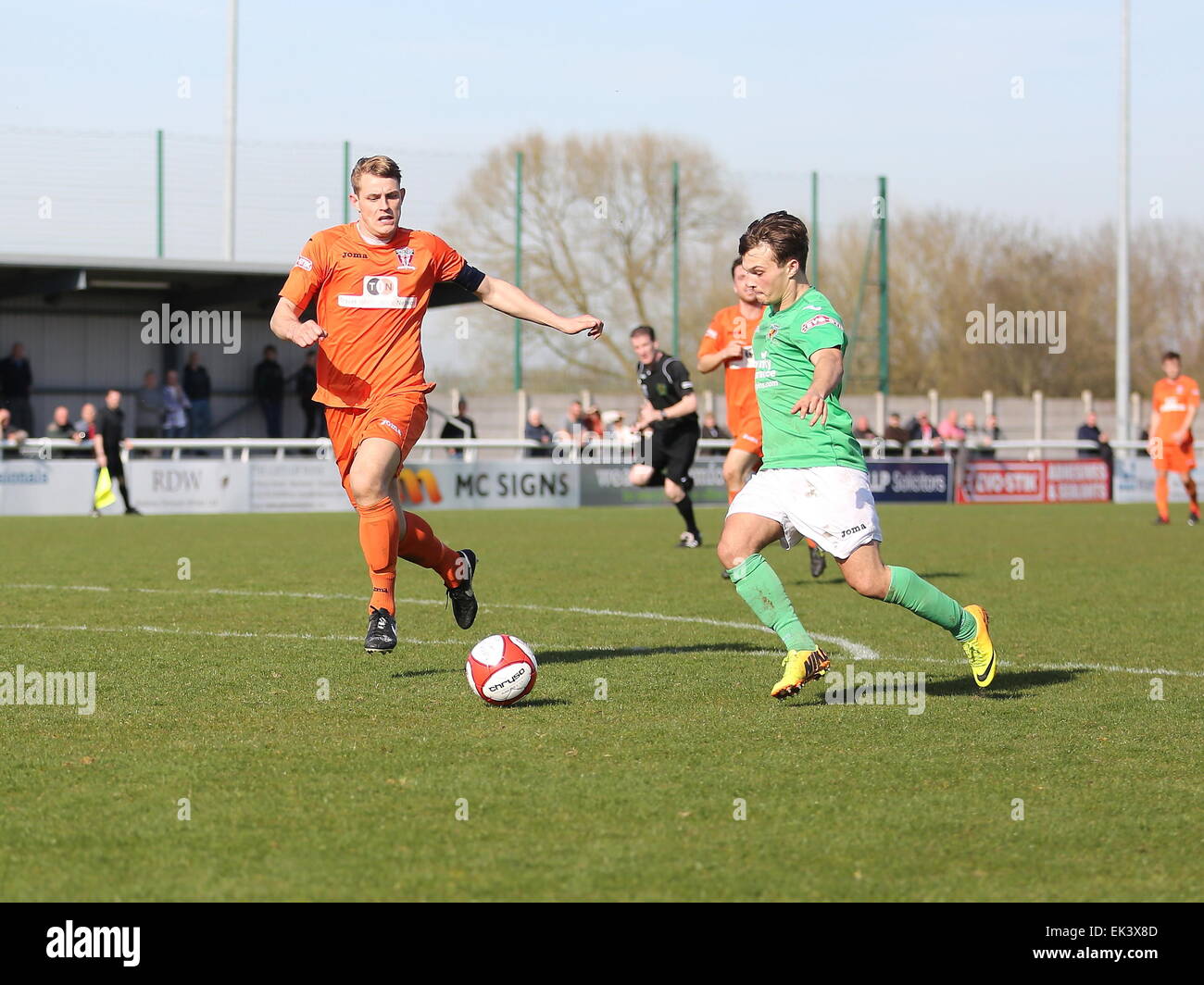 Nantwich, England. 6th April, 2015. Nantwich Town's Sean Cooke in ...