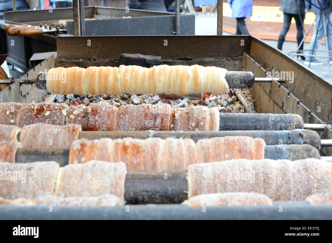Trdelník Sweet Cake Prague Czech Republic Stock Photo - Alamy