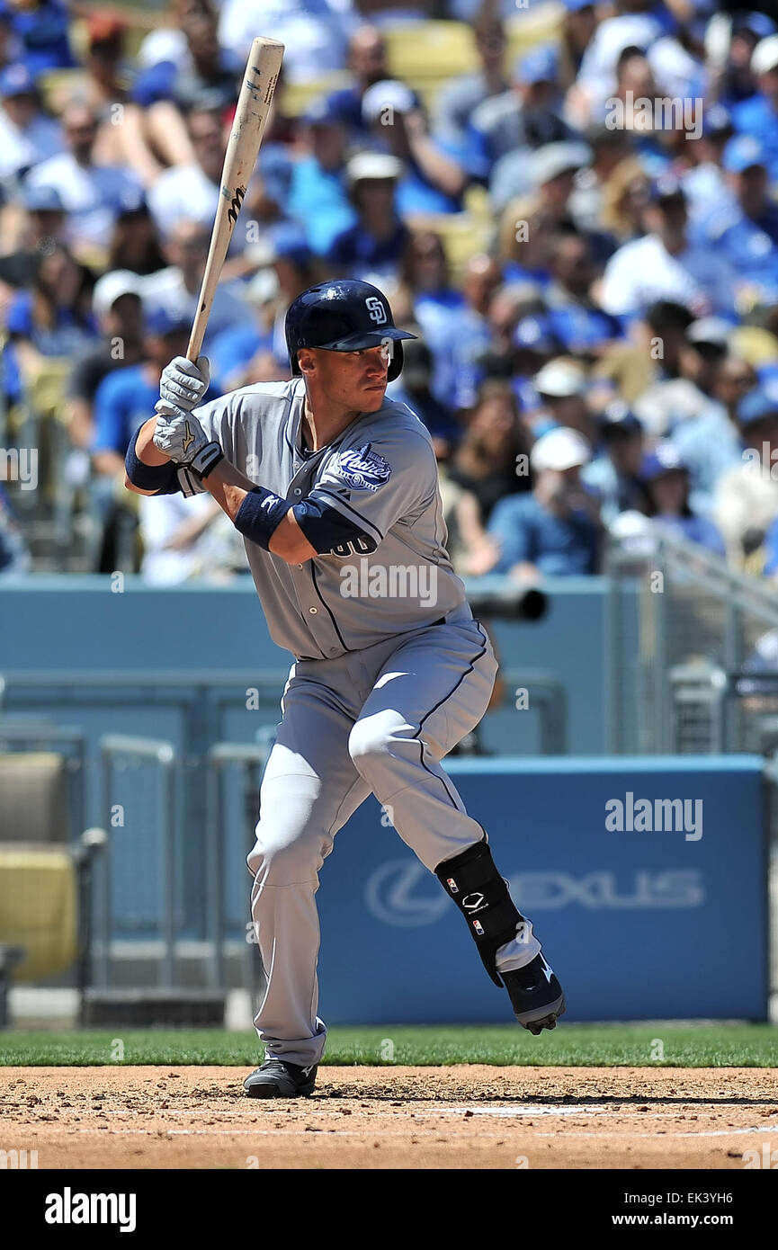 Los Angeles, CA, USA. 6th Apr, 2015. San Diego Padres shortstop Clint ...