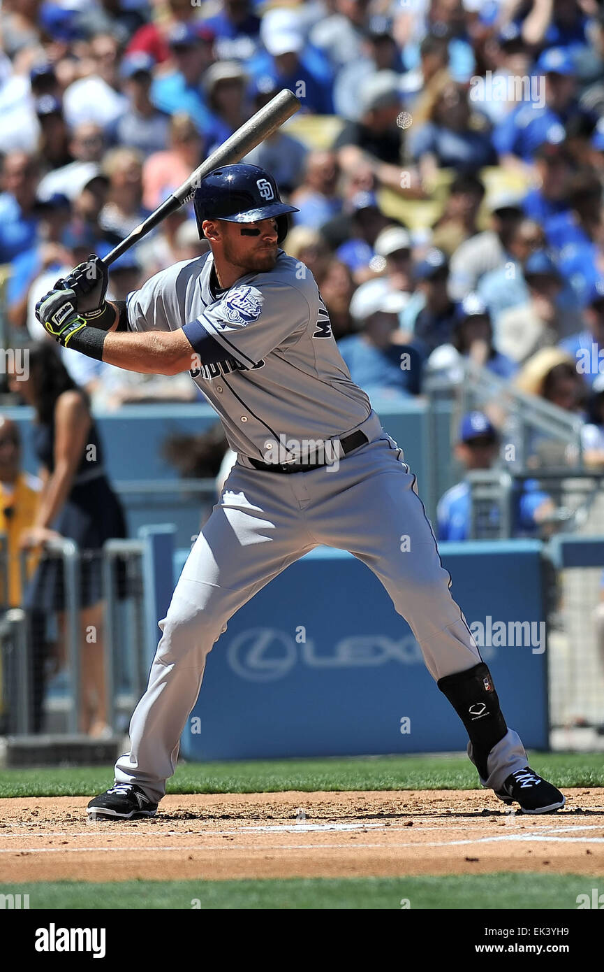 Los Angeles, CA, USA. 6th Apr, 2015. San Diego Padres third baseman ...