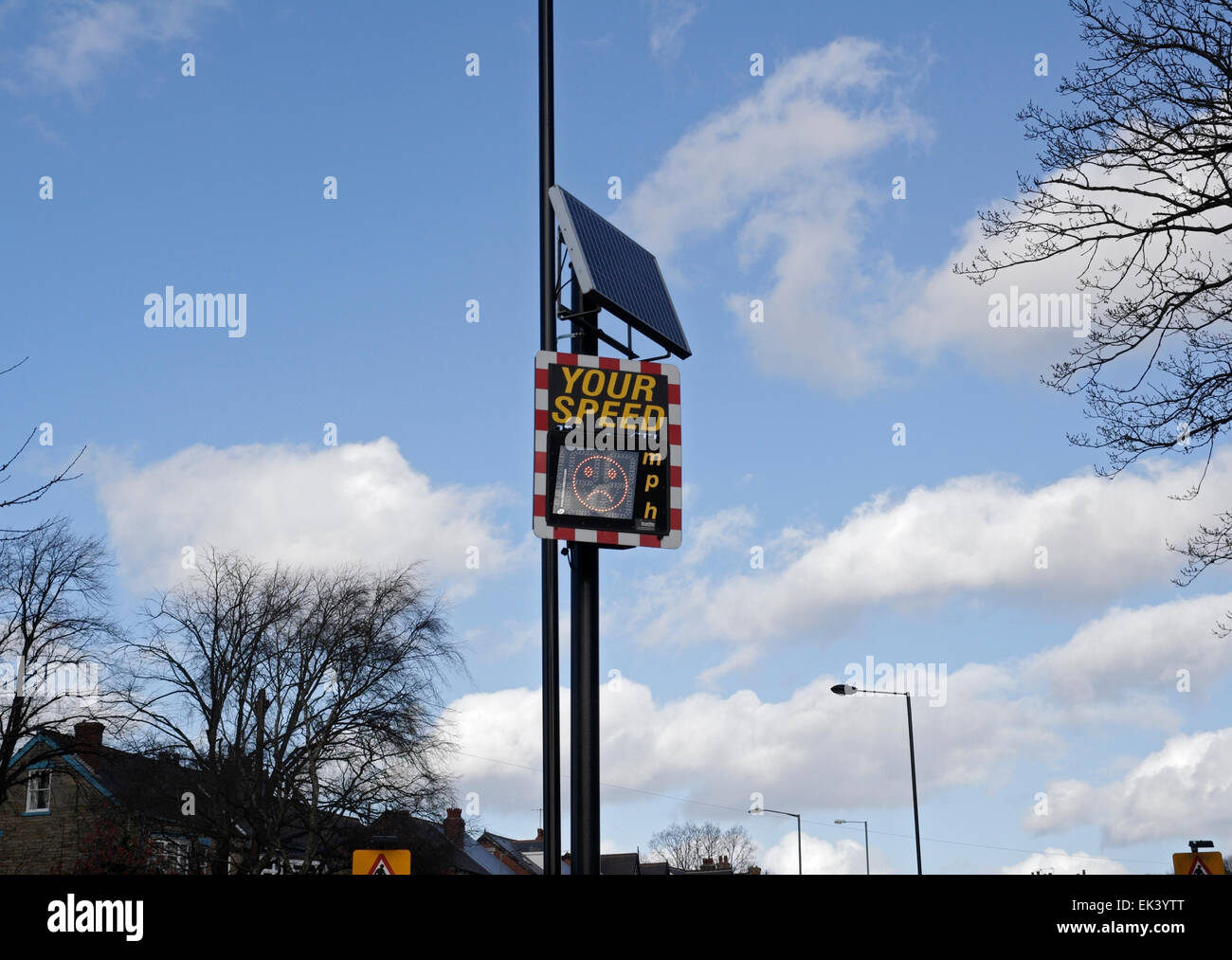 roadside speed check device / display Stock Photo - Alamy