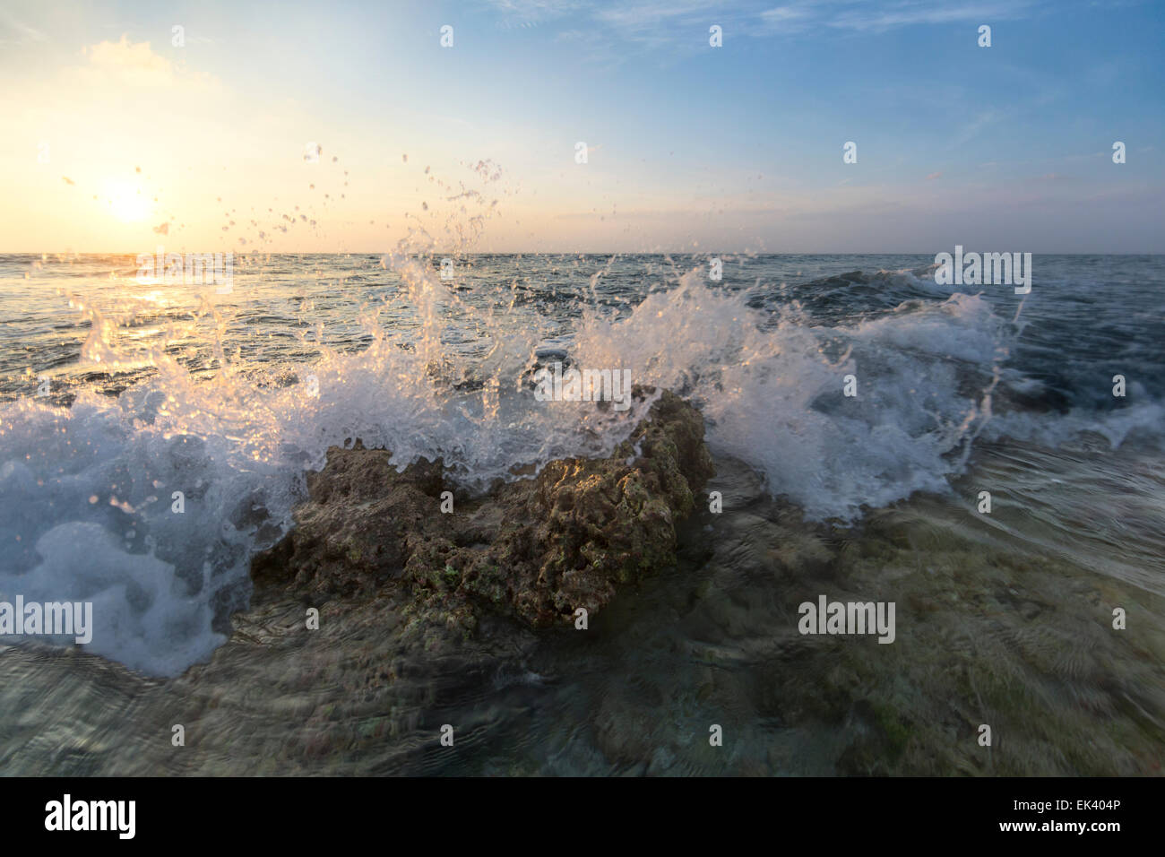 Beautiful island rocks in the water of Maldives Stock Photo - Alamy