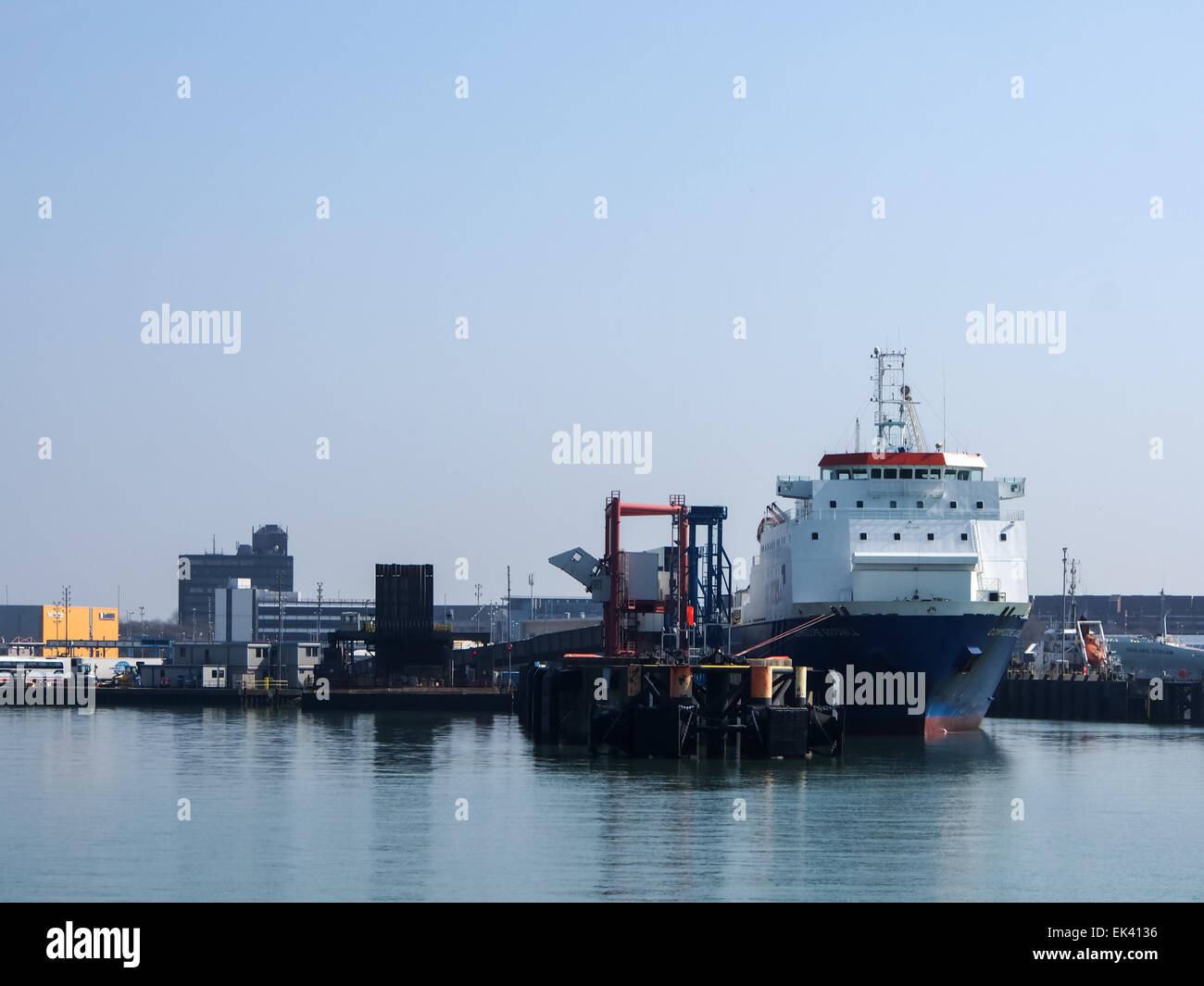 The Condor Ferries ship Commodore Goodwill, berthed in Portsmouth ...