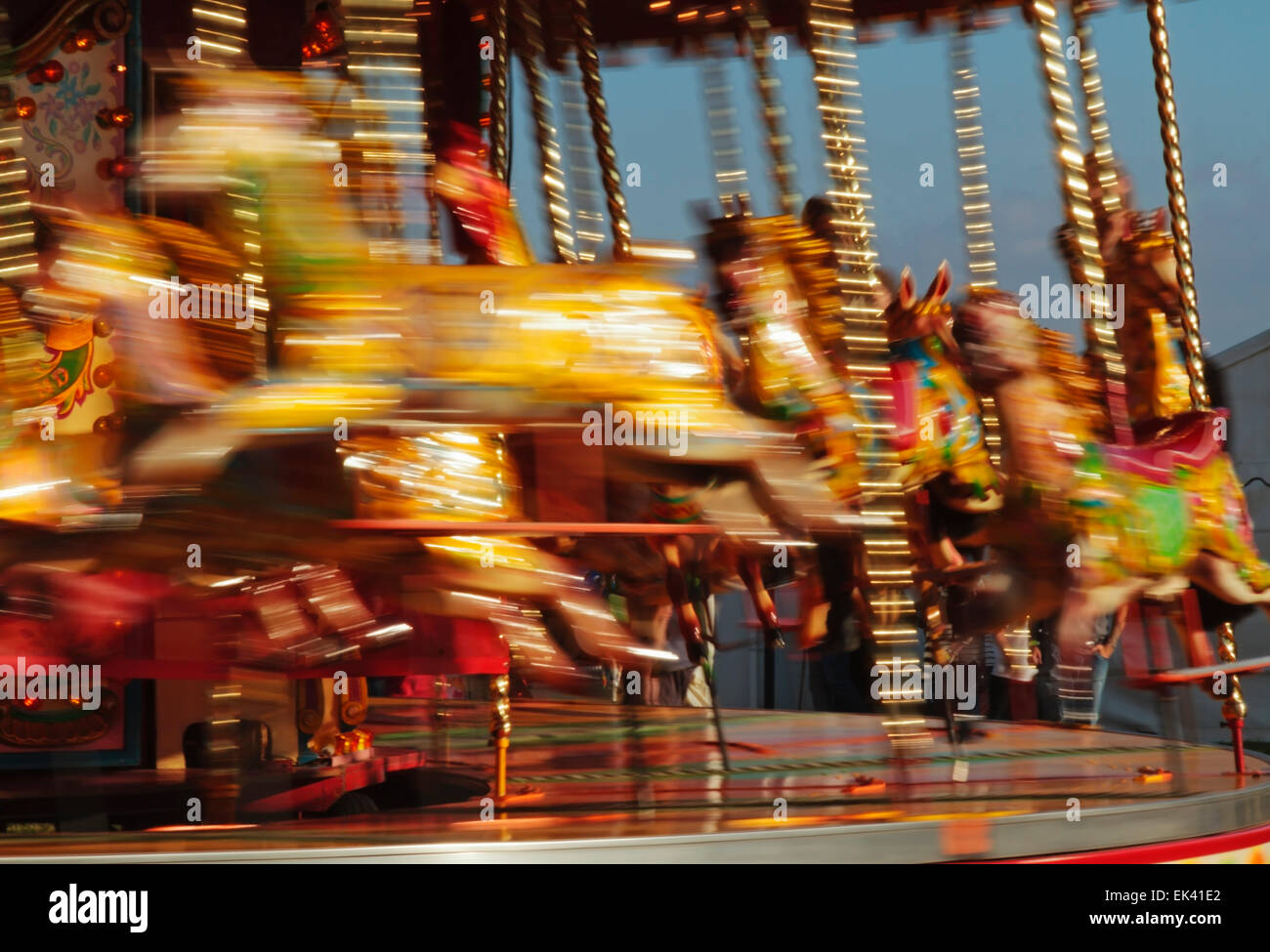 Traditional Victorian Steam Carousel Roundabout Gallopers or Galloping ...