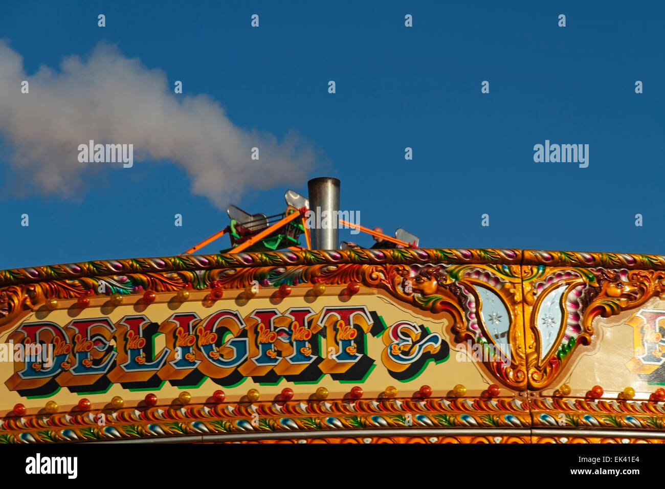 Traditional Victorian Steam Carousel Roundabout Gallopers or Galloping ...