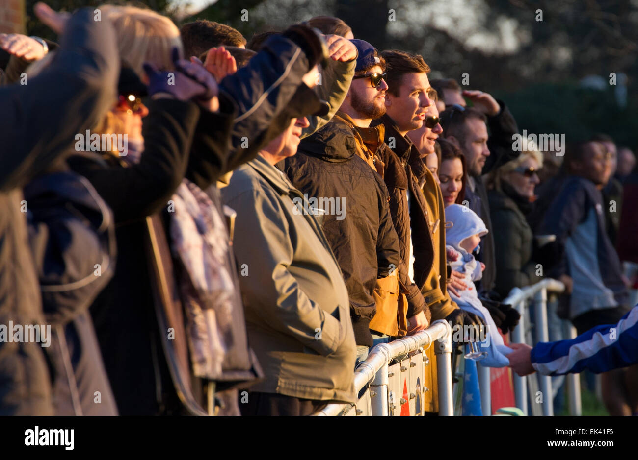 Crowd of Onlookers Stock Photo - Alamy