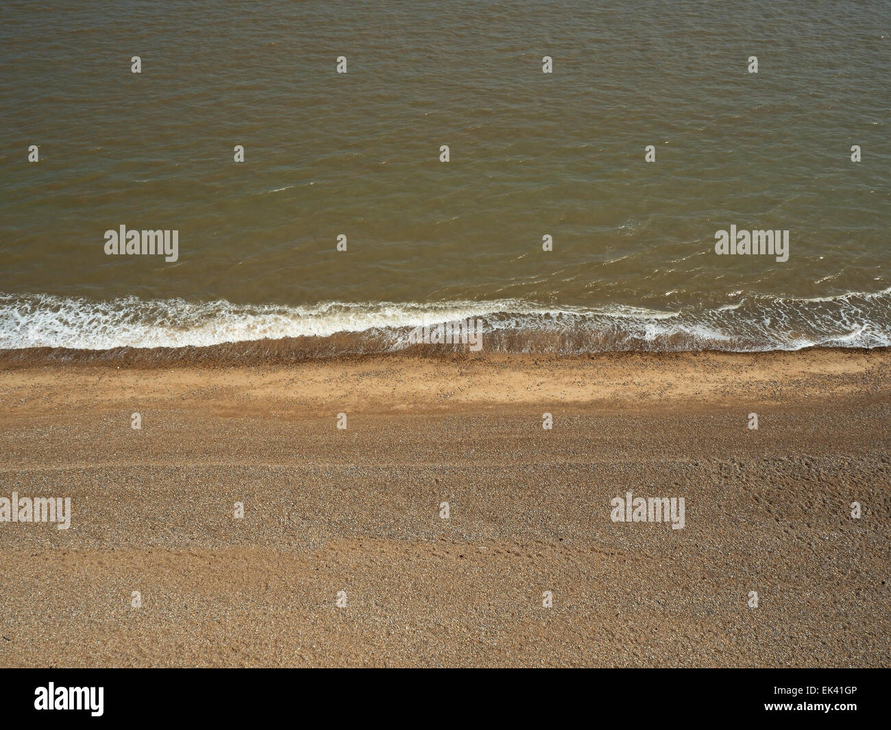 Orfordness Lighthouse, view towering over Orfordness shingle spit below ...