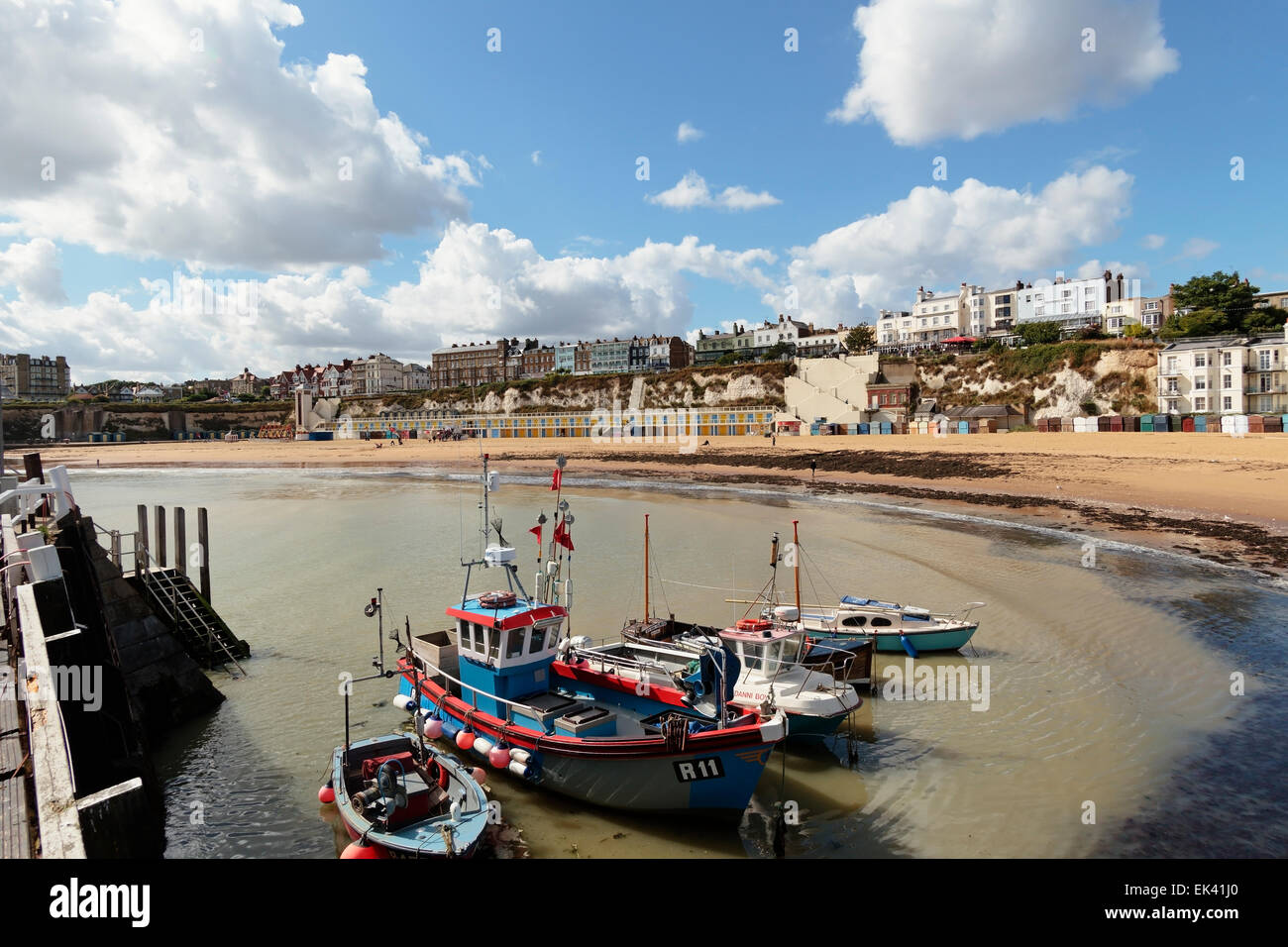 Broadstairs Pier and Harbour, Viking Beach and Bay, Broadstairs, Thanet ...