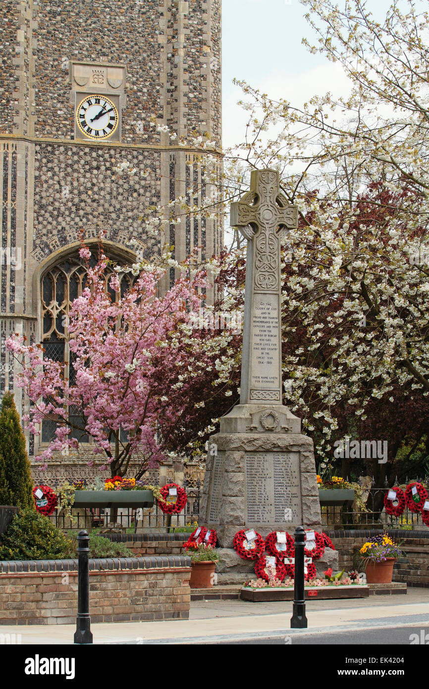 The Bungay War Memorial Saint Mary's Church, Bungay, Suffolk, United ...