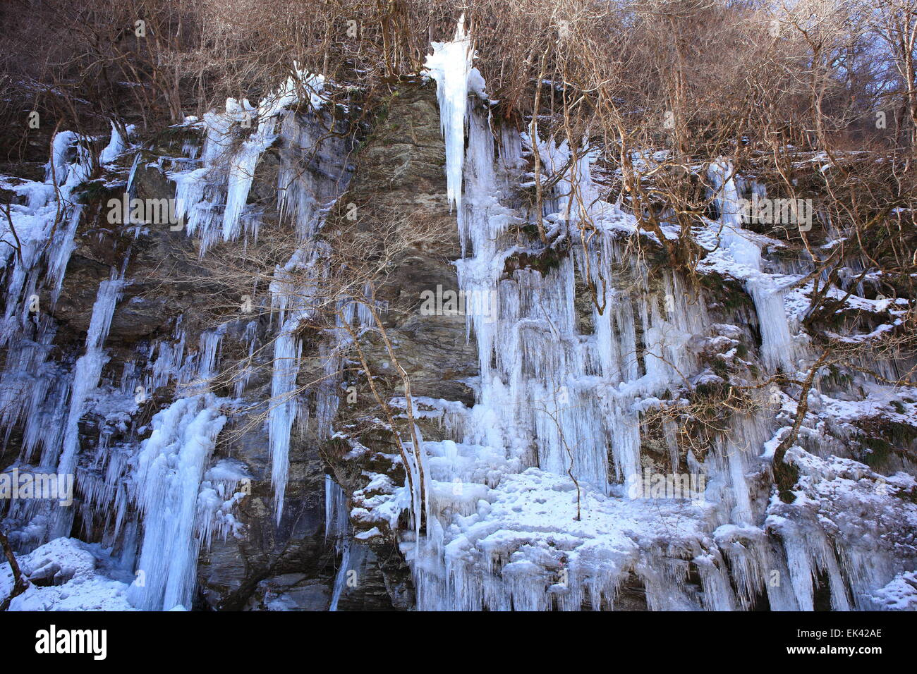 Icicle of Misotsuchi, Chichibu, Saitama, Japan Stock Photo - Alamy