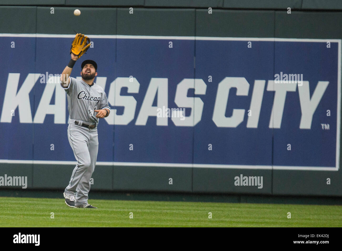 Kansas City, USA. 6th April, 2015. Adam Eaton #1 of the Chicago White ...