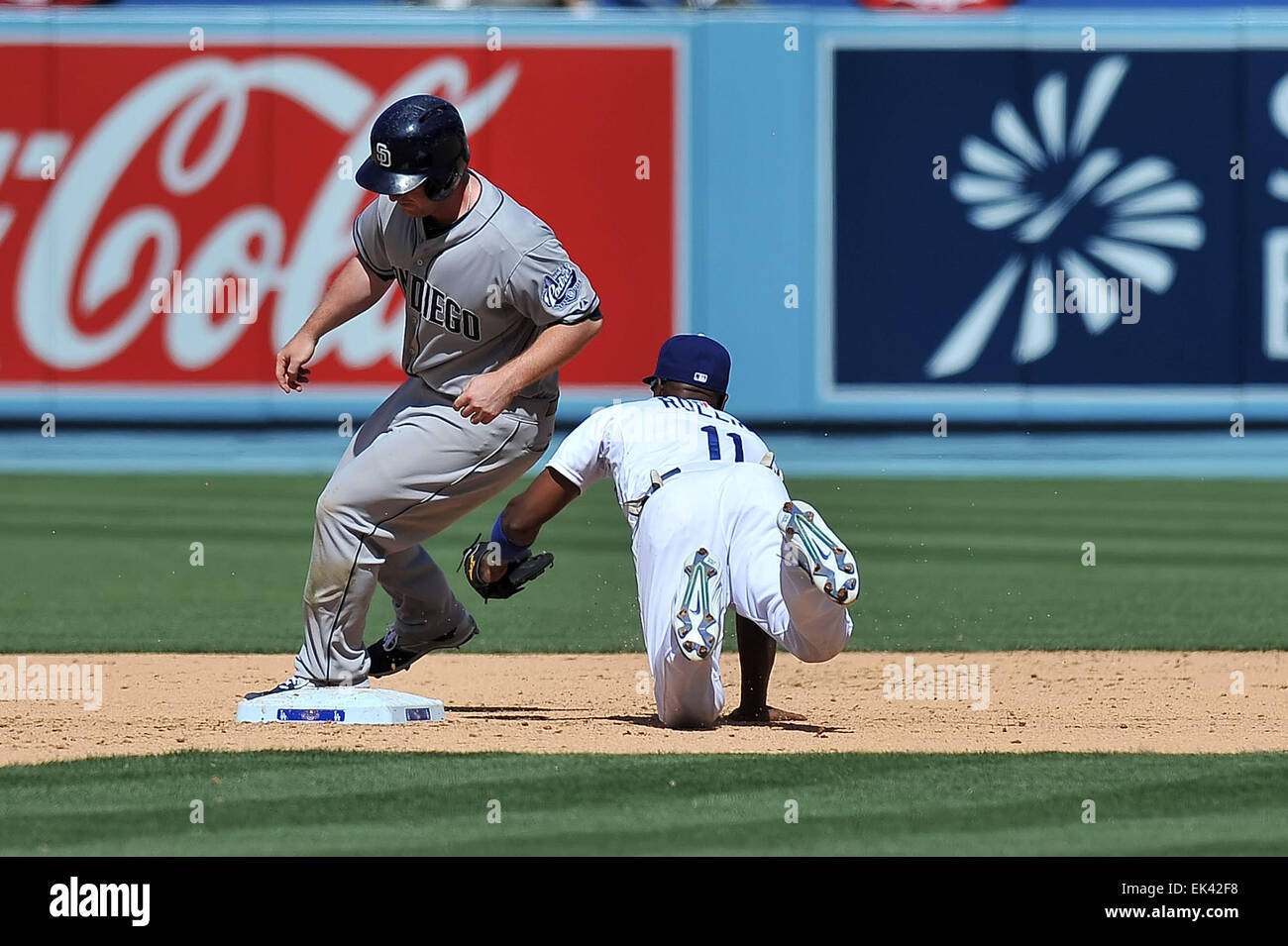 Los Angeles, CA, USA. 6th Apr, 2015. Los Angeles Dodgers shortstop ...