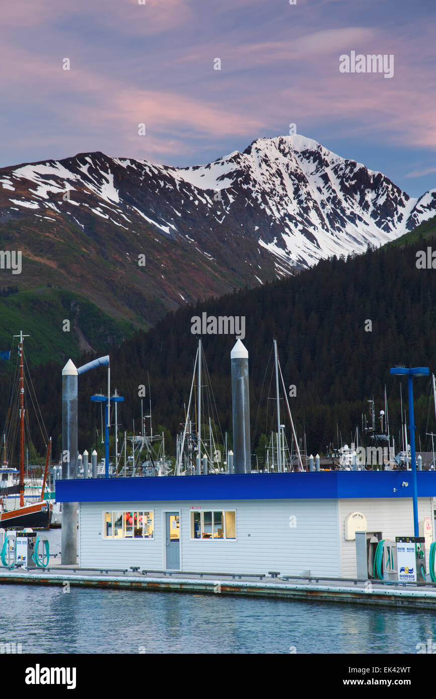 Fuel dock, Seward, Alaska Stock Photo - Alamy