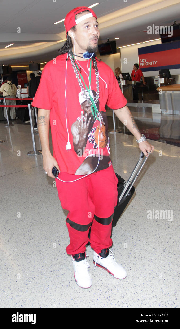 Rappers Krayzie Bone and Bizzy Bone leave Los Angeles International ...