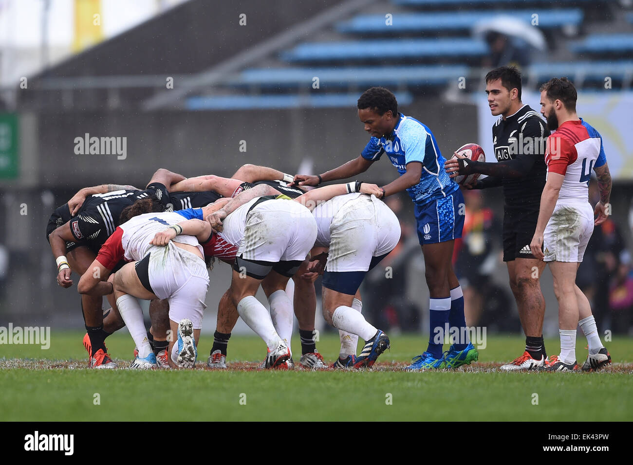 Tokyo, Japan. 5th Apr, 2015. Beaudine Waaka (NZL) Rugby : 2014-15 IRB ...