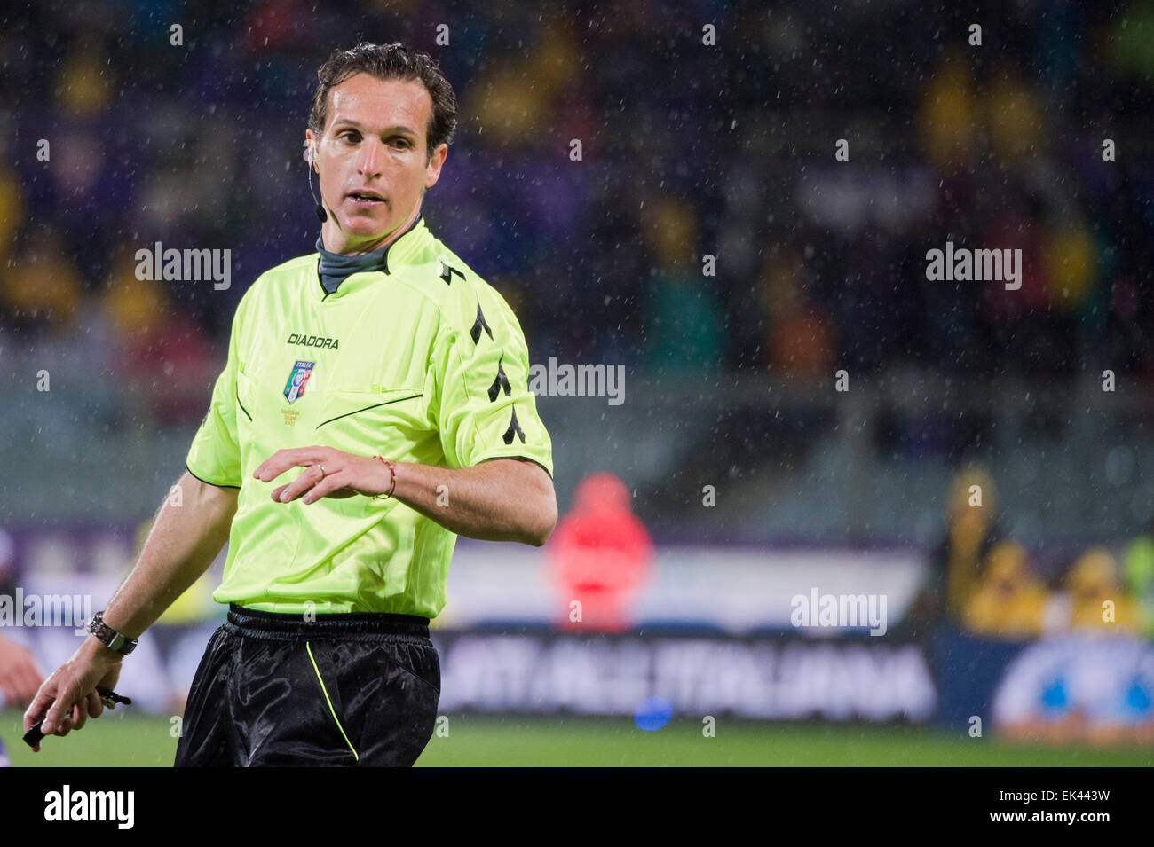 Firenze, Italy. 4th Apr, 2015. Luca Banti (Referee) Football/Soccer ...