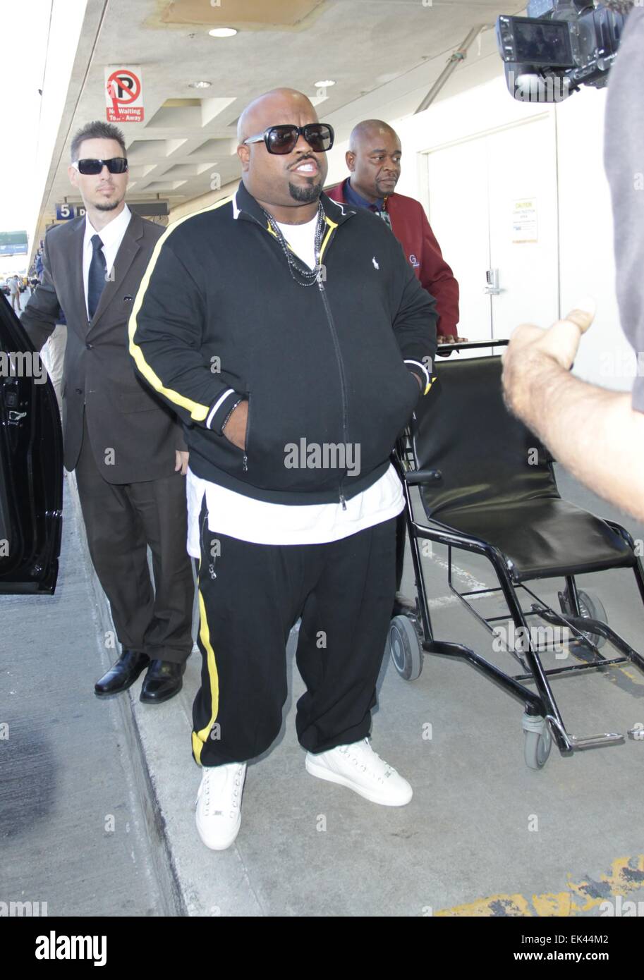 Cee Lo Green arrives at Los Angeles International Airport (LAX) in a ...