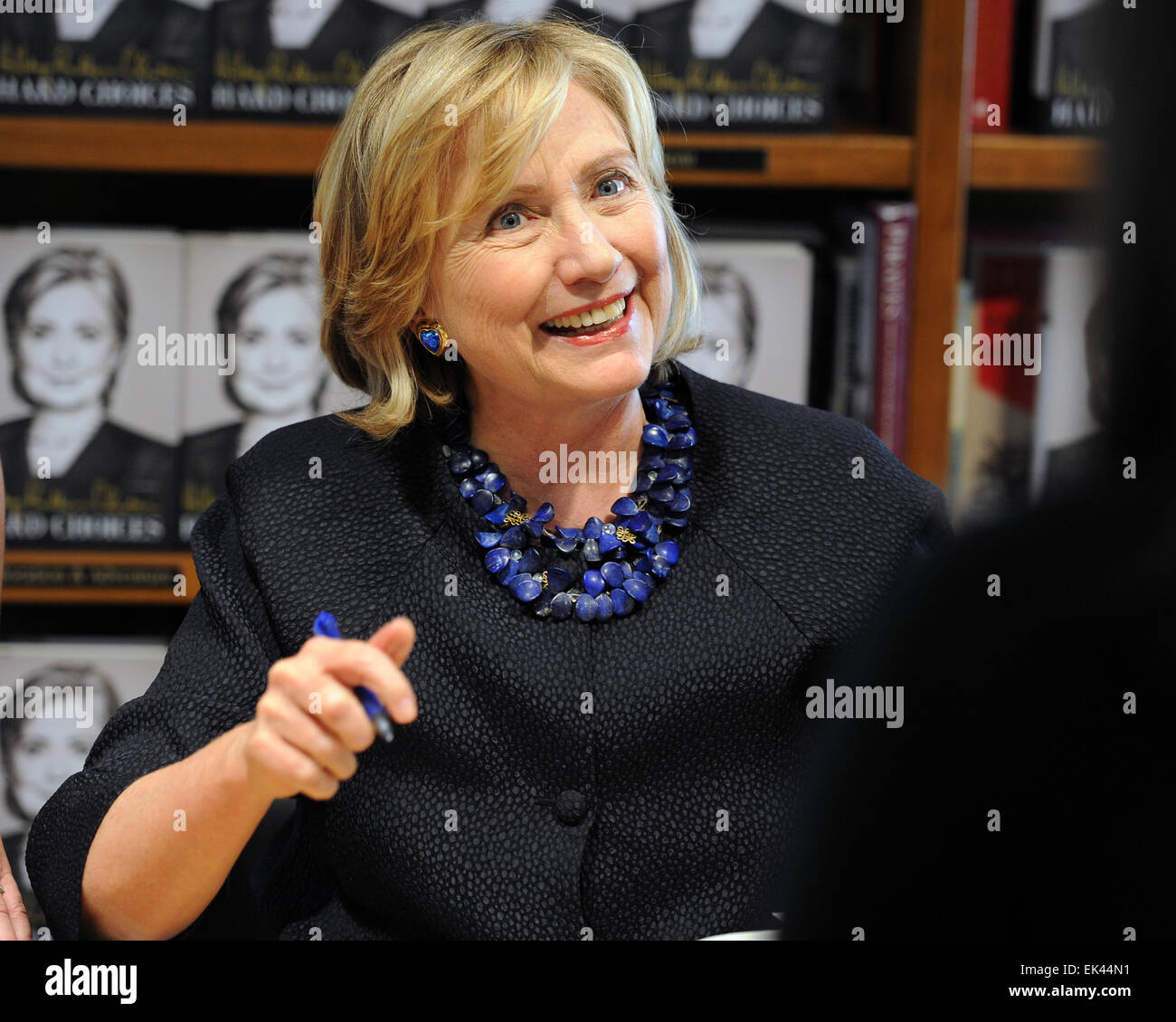 Hillary Clinton signs copies of her book 'Hard Choices' at Books and ...