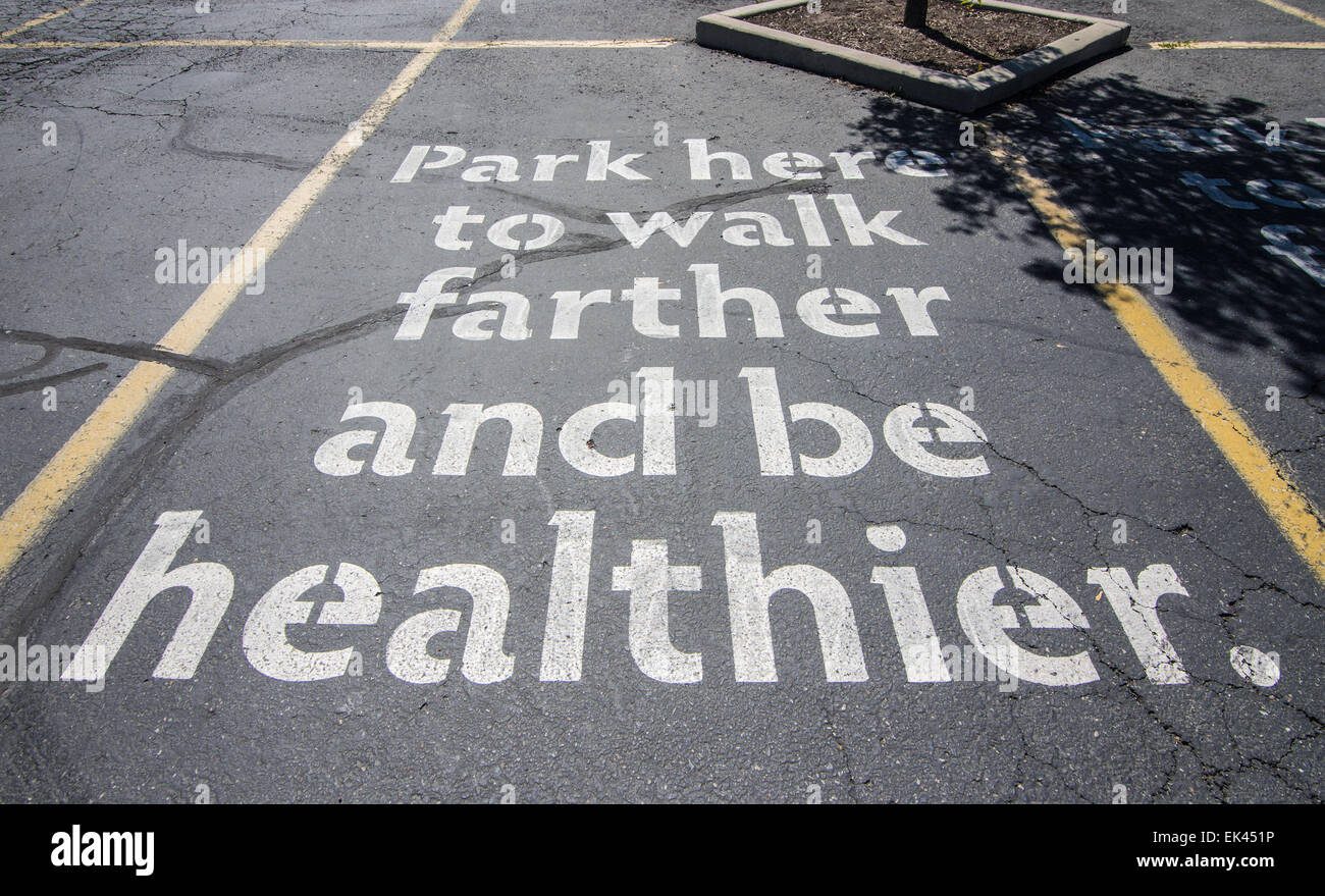 Park sign promoting exercise hi-res stock photography and images - Alamy