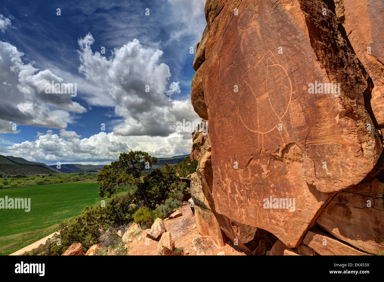Mcconkie Ranch Petroglyph - Vernal - Utah Stock Photo - Alamy