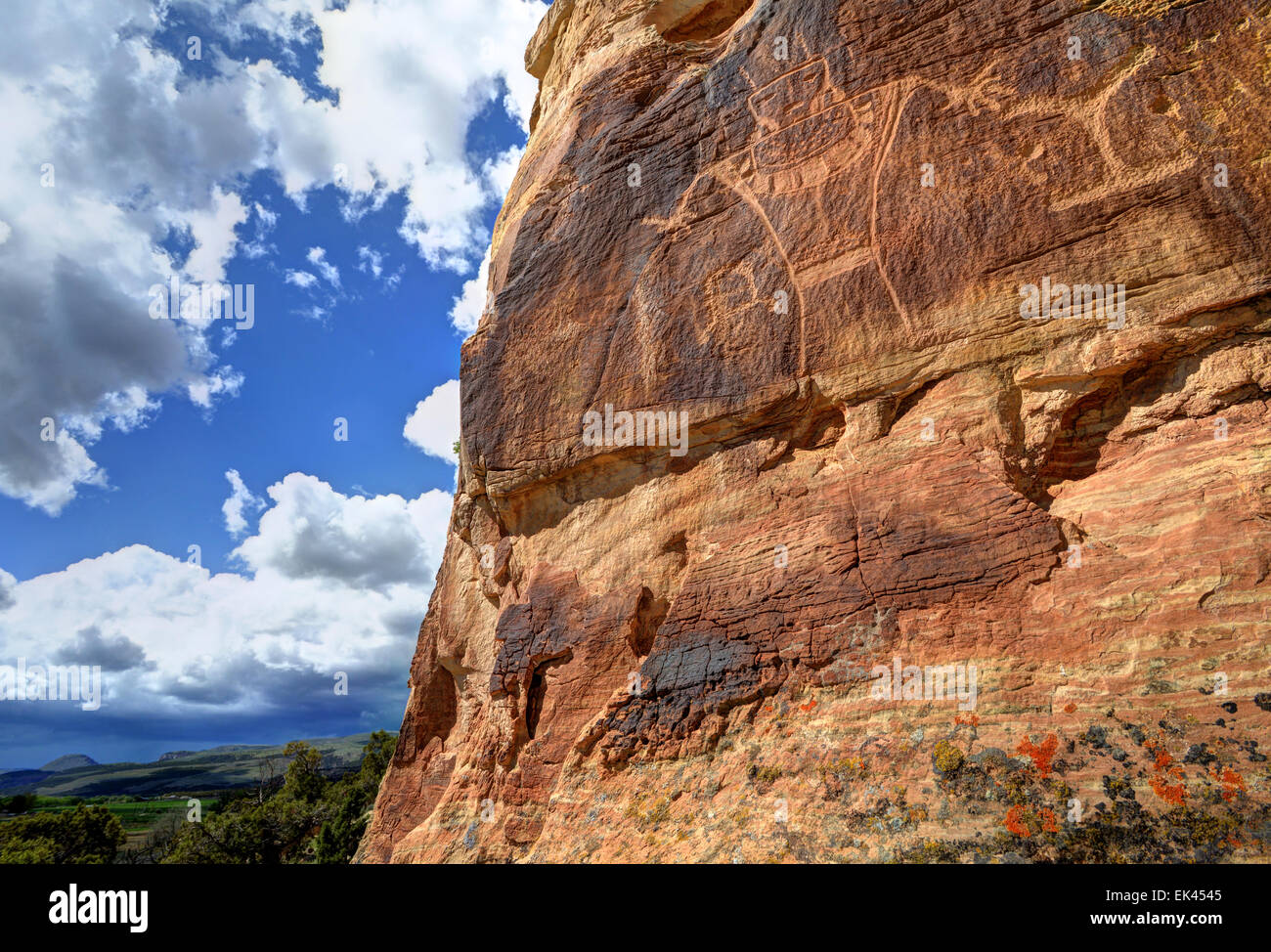 Mcconkie Ranch Petroglyph - Vernal - Utah Stock Photo - Alamy
