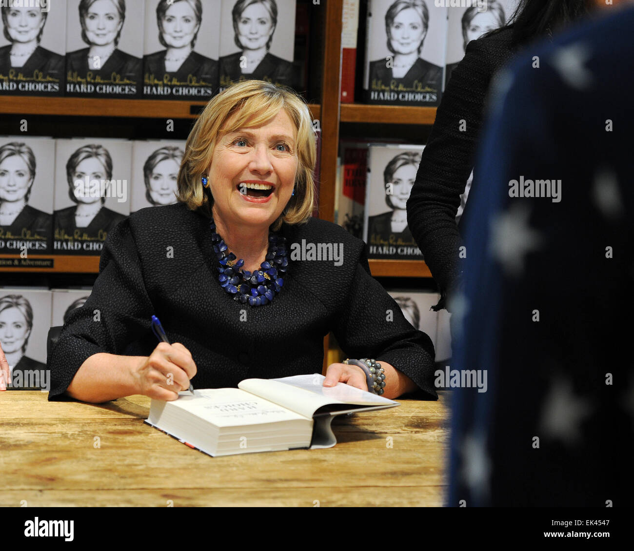 Hillary Clinton signs copies of her book 'Hard Choices' at Books and ...