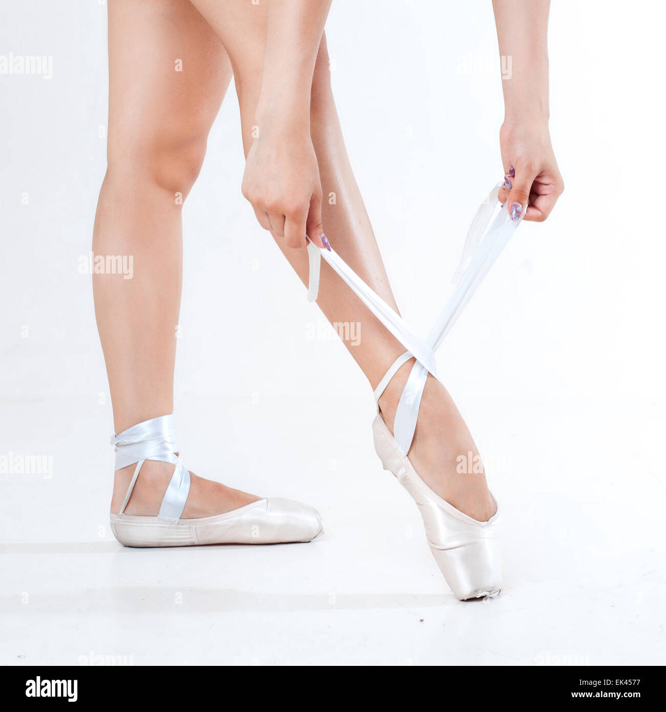 Young ballerina dancing, closeup on legs and shoes Stock Photo - Alamy