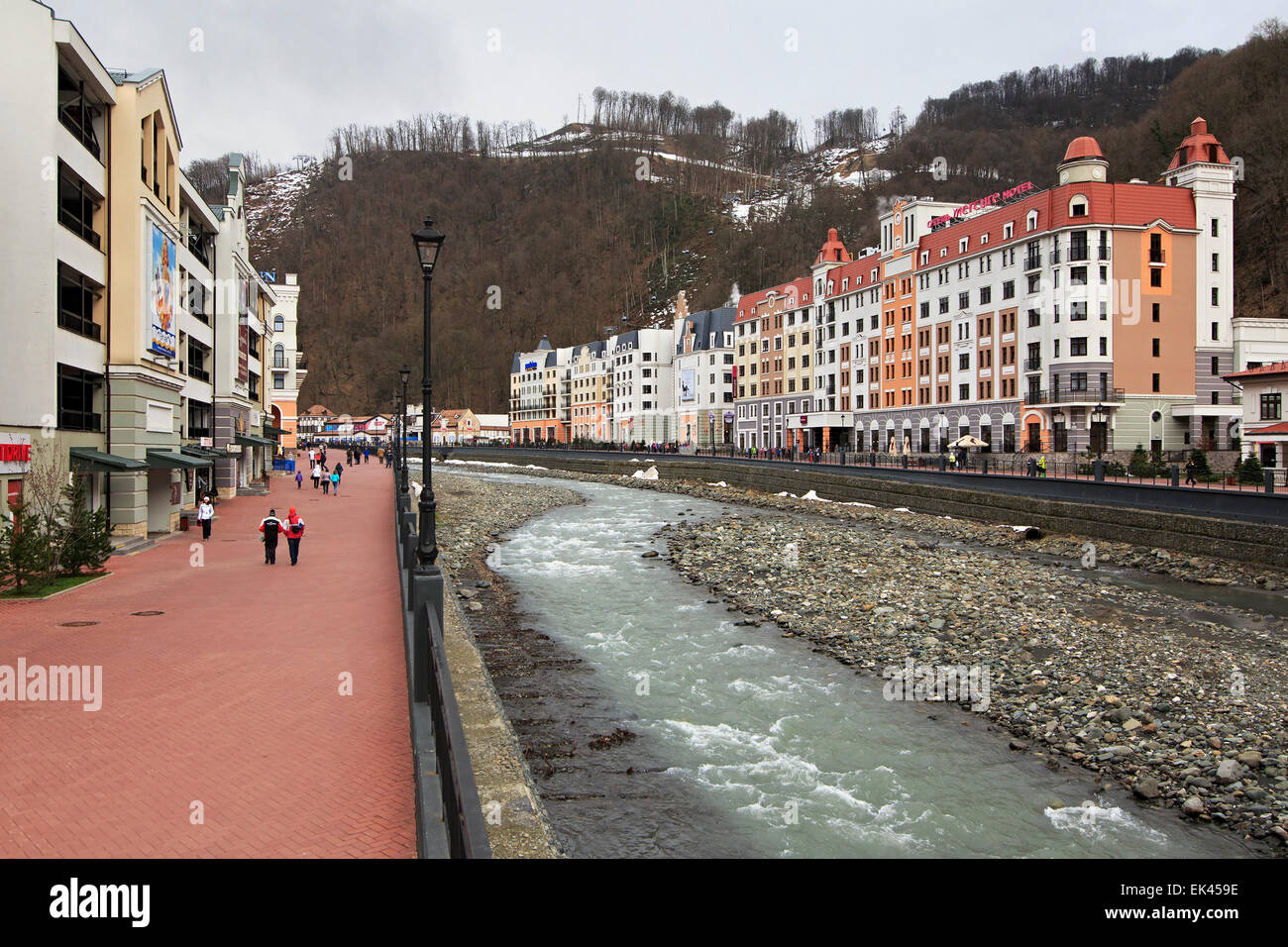 Valley in Rosa Khutor Alpine Resort Stock Photo - Alamy