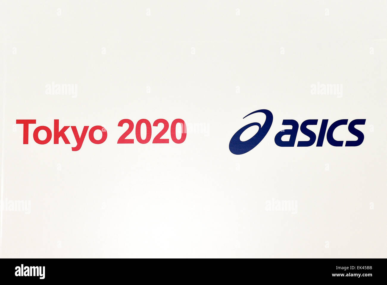 Logo, APRIL 6, 2015 : Asics has Press conference in Tokyo. Asics ...