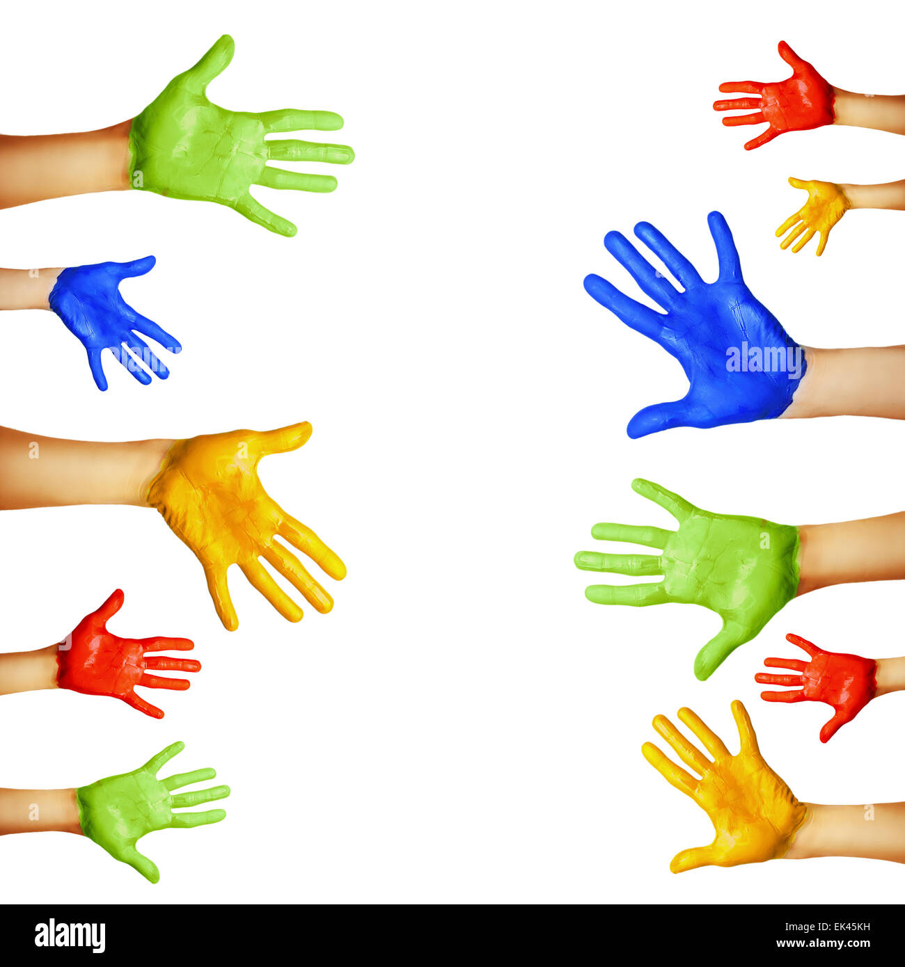 hands of different colors Stock Photo - Alamy